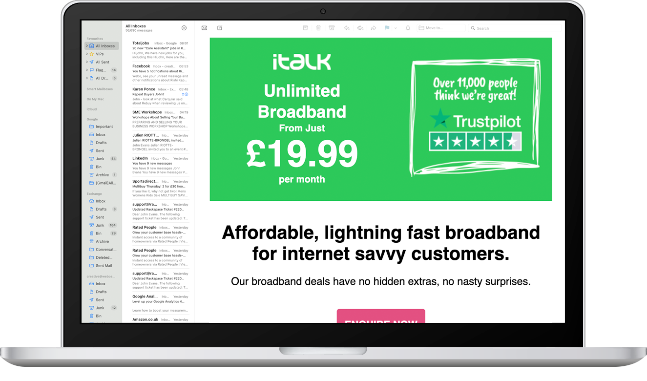 iTalk Telecom's Lead Generation Campaign